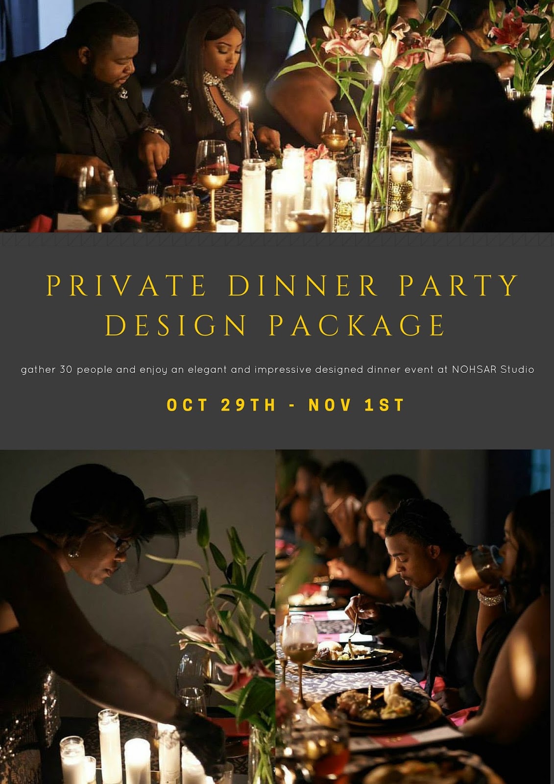 PRIVATE DINNER PARTY - Rashon Carraway