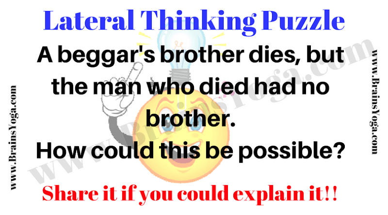 Lateral thinking Brain Twister Question with Answer