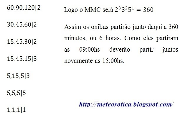 M.E.T.E.O.R.O.T.I.C.A: Exercícios resolvidos sobre MMC/exercícios ...