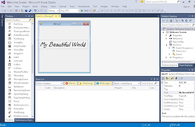 Knowledge Based: Tutorial in Visual Studio C Sharp or C# Part Three ...