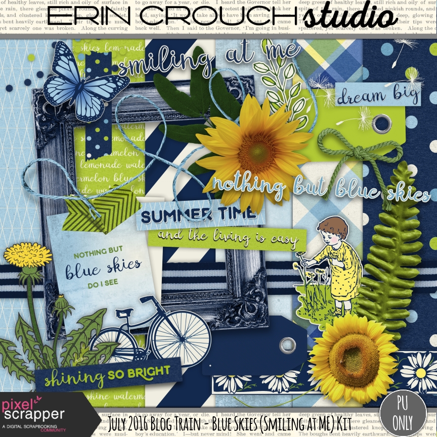 Erin Crouch Studio: Nothin' But Blue Skies Do I See.