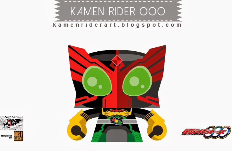 kamen rider art: KAMEN RIDER OOO PAPERCRAFT [NEW]