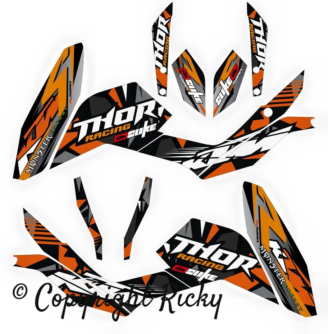 KTM Duke Custom Decals Graphics: New Custom Design Graphics KTM Duke ...