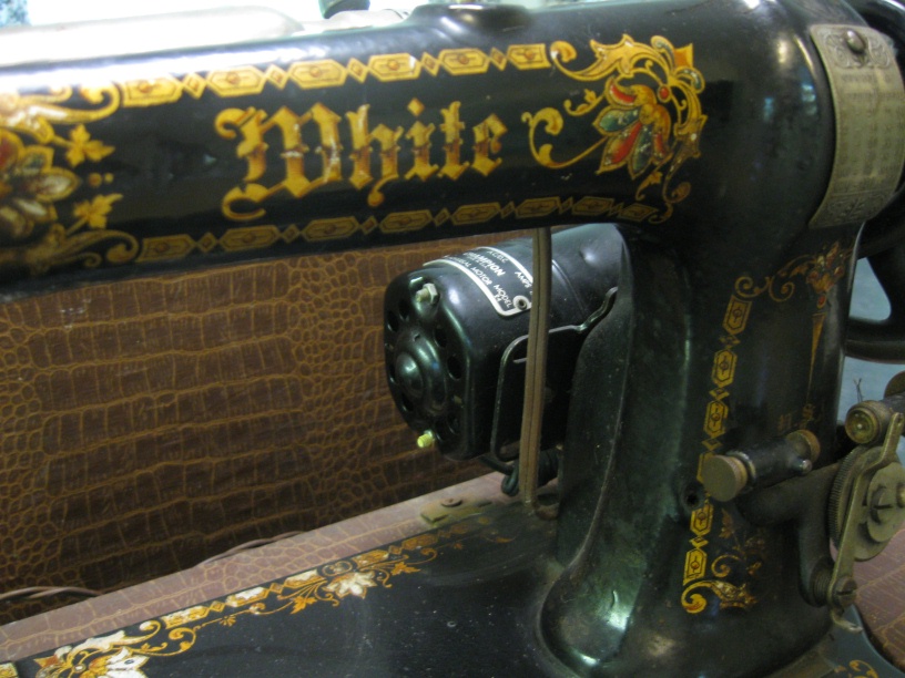 First A Dream: Vintage White Sewing Machine