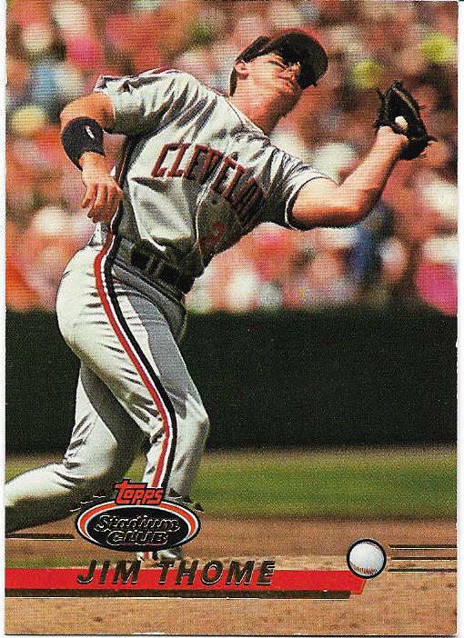 My PCs--one card at a time: Jim Thome card #22 1993 Topps Stadium Club #8