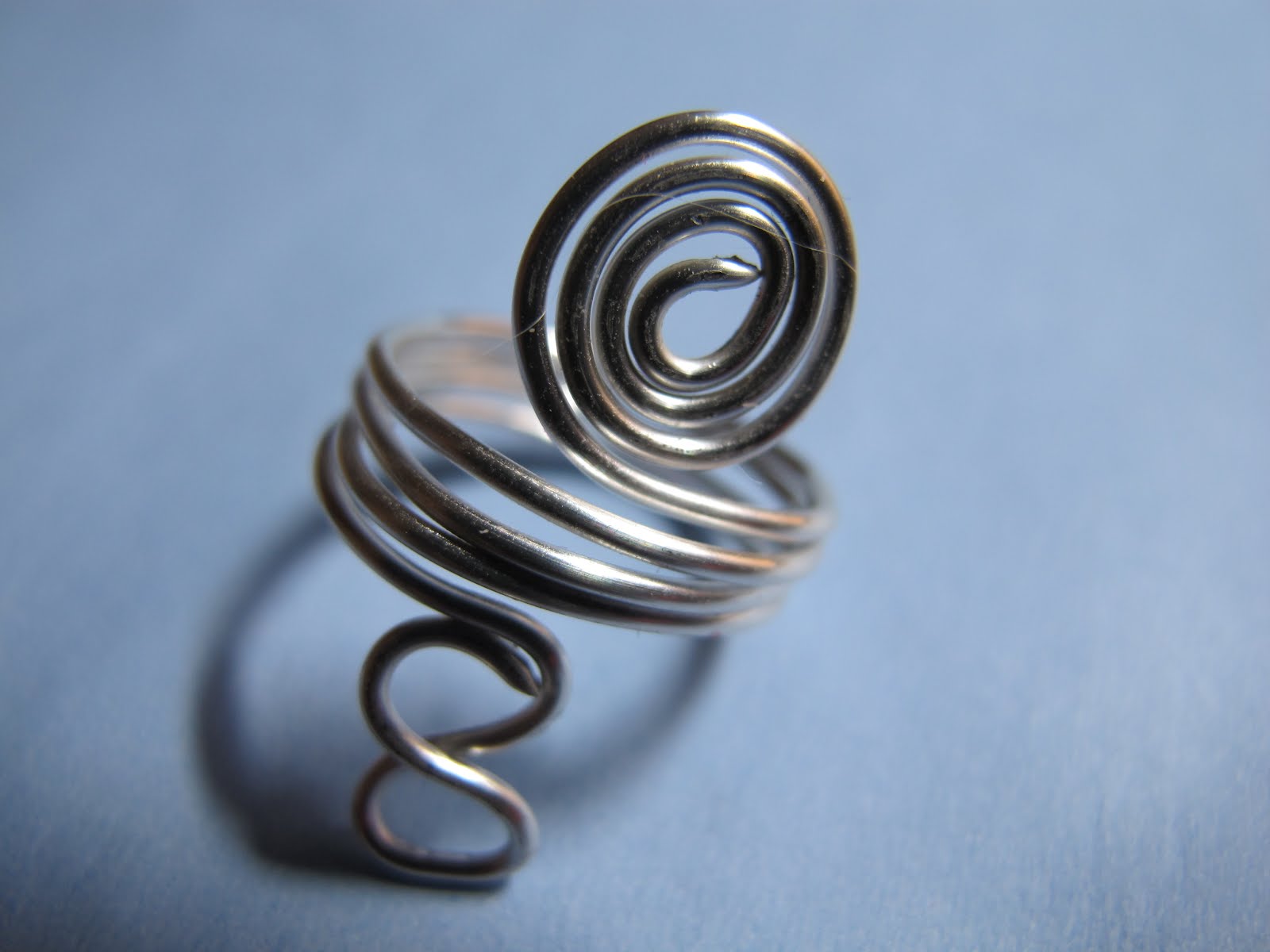 Naomi's Designs: Handmade Wire Jewelry: Silver wire wrapped ring with ...