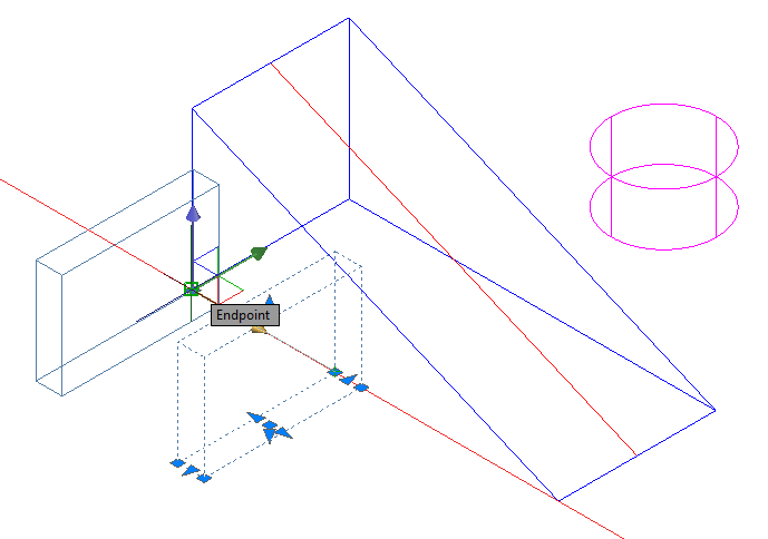 AutoCAD 2014 3D Modeling: Ex: Manipulating by 3D Gizmo