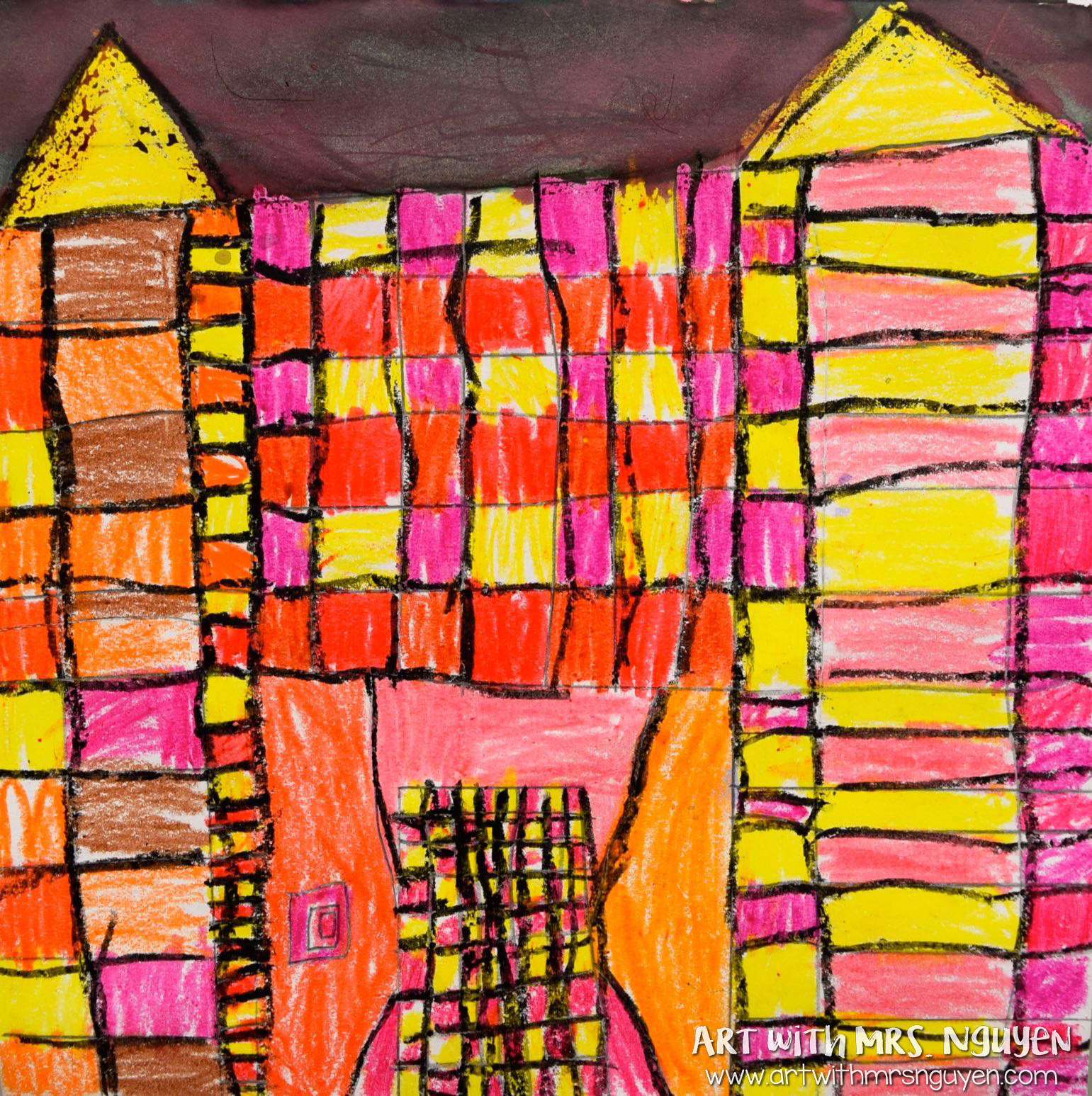 Paul Klee Castles (2nd) | Art with Mrs. Nguyen