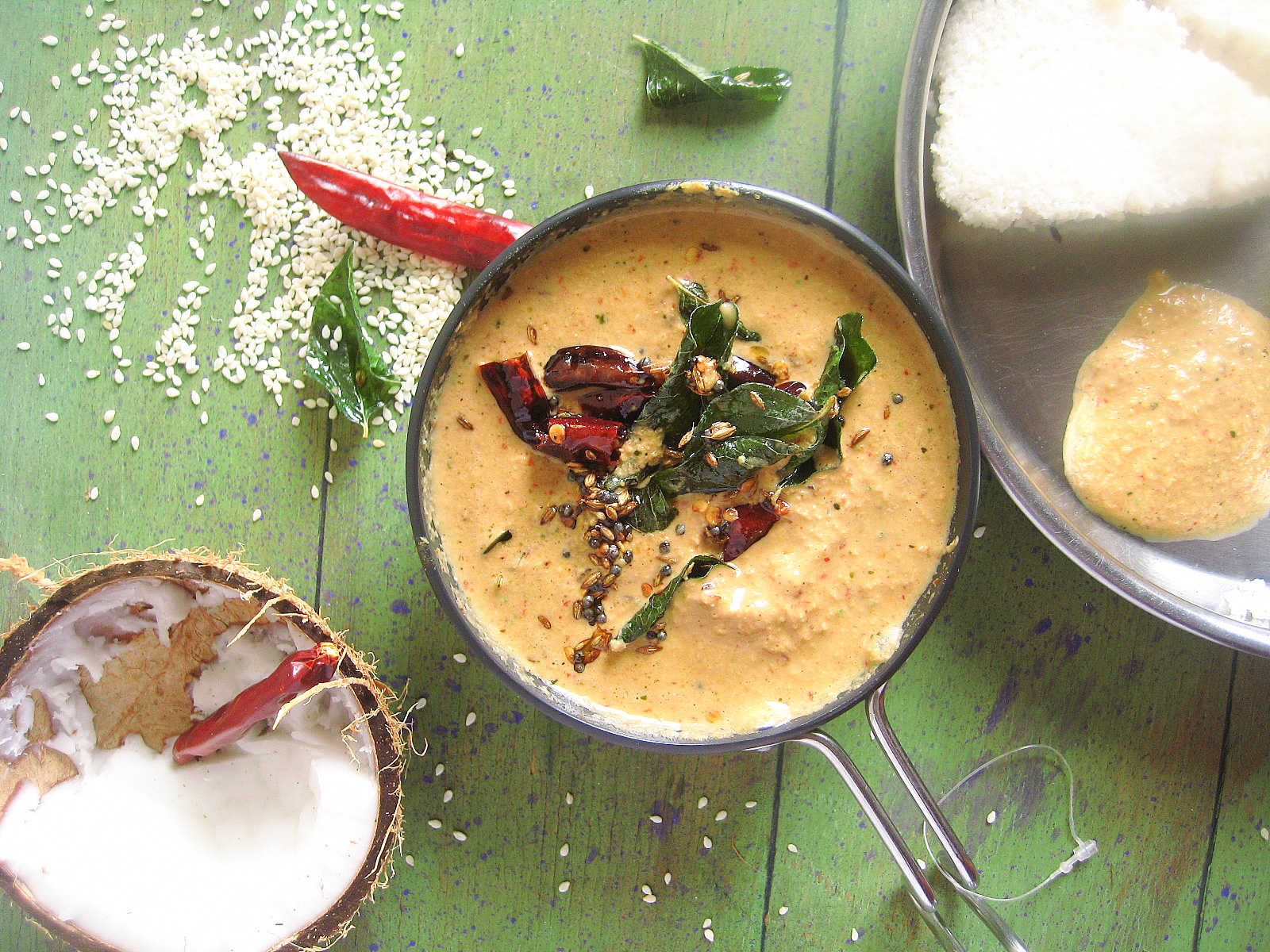 madhuri's kitchen: sesame chutney / Nuvvula Pachadi