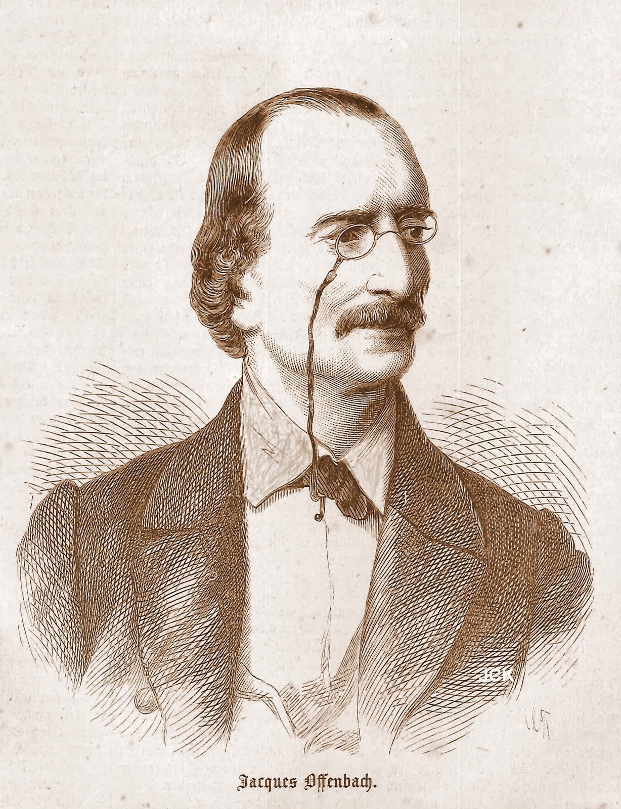 Jacques Offenbach : portraits dessins