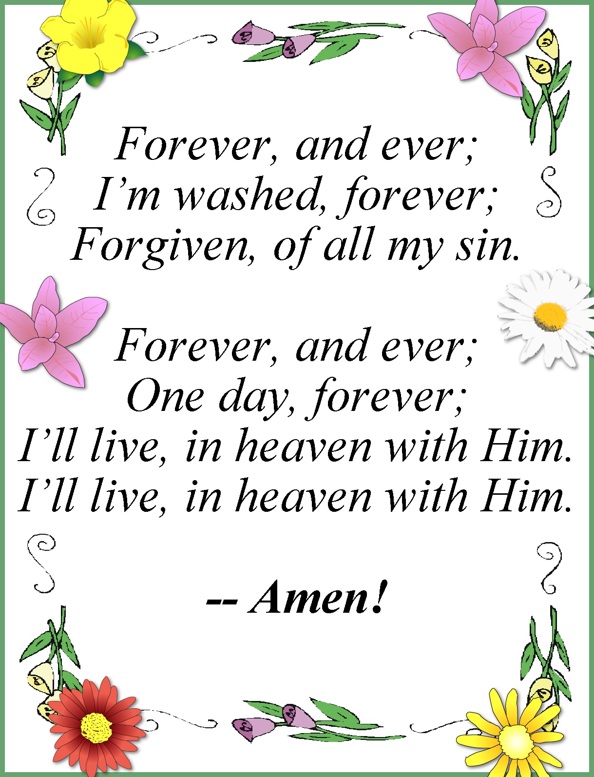 Children's Gems In My Treasure Box: Forever And Ever - Children's ...