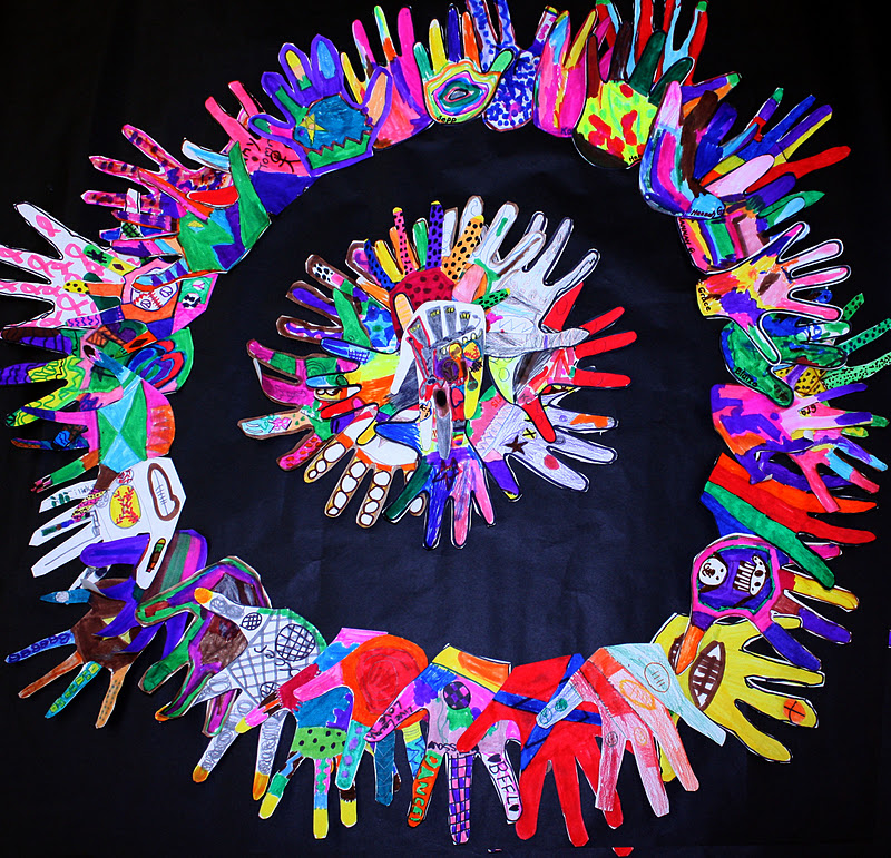 Barbara's Thought of the Day: Children's Hand Mandala
