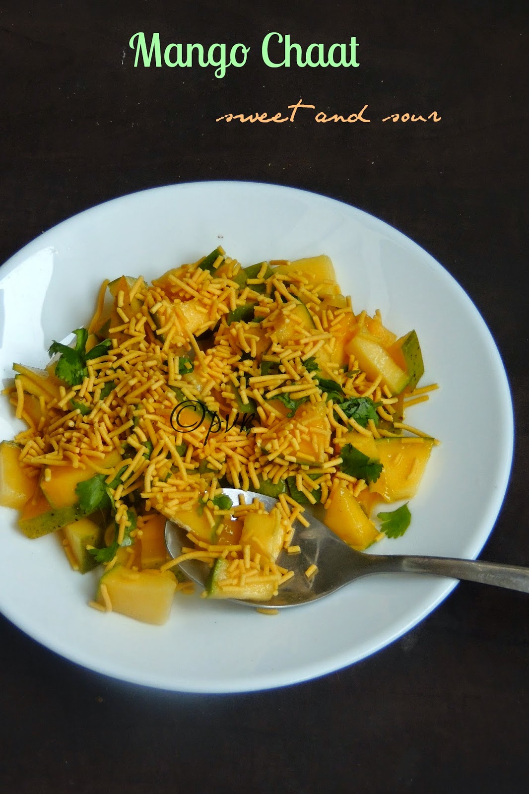 Priya's Versatile Recipes: Sweet & Sour Mango Chaat