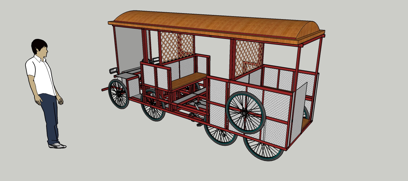 Gambar Desain Sepeda Roda 8 - Desain SketchUp