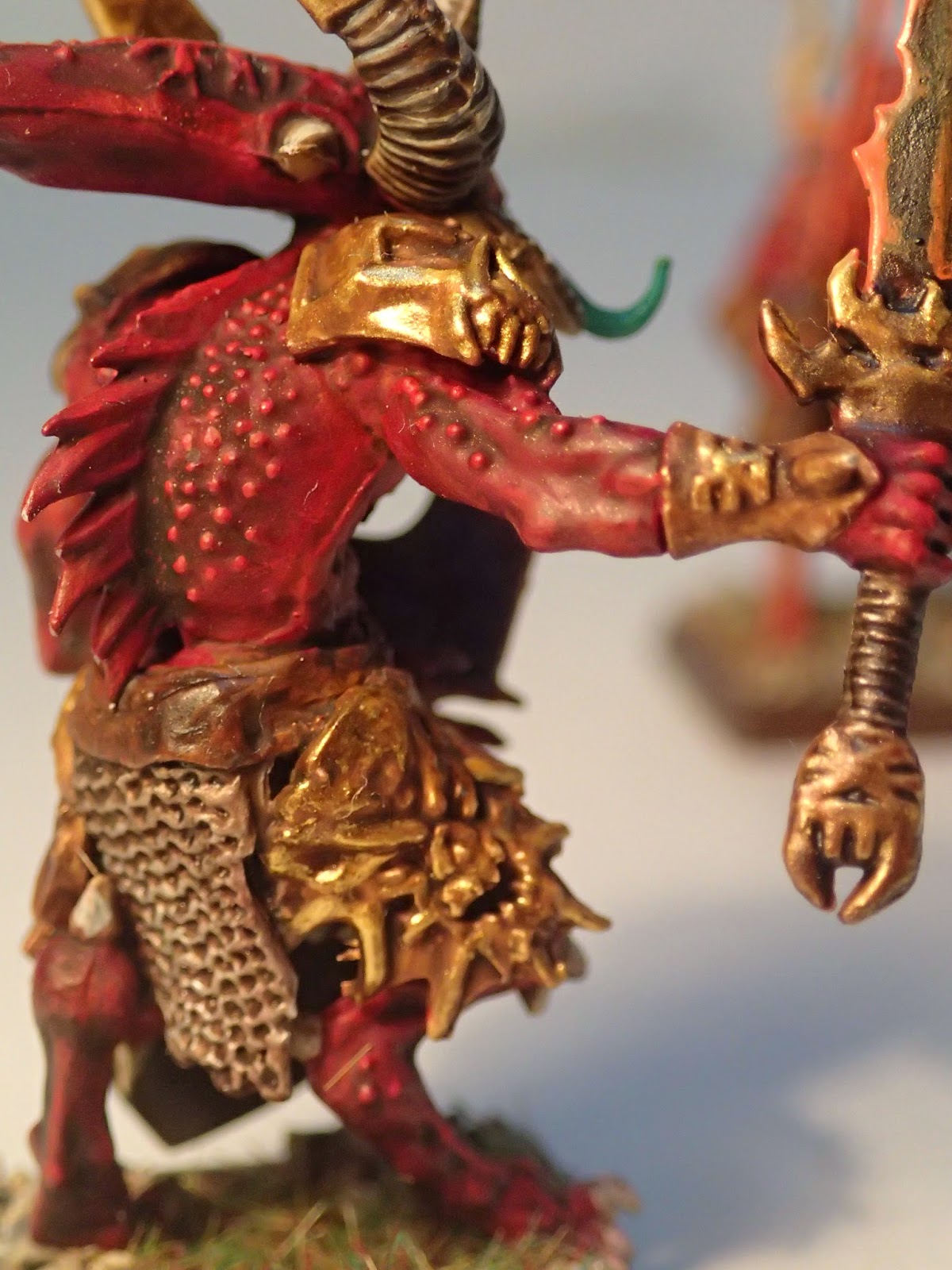 The Greater Army of Khorne: Converted Bloodletters with Spears, Shields ...
