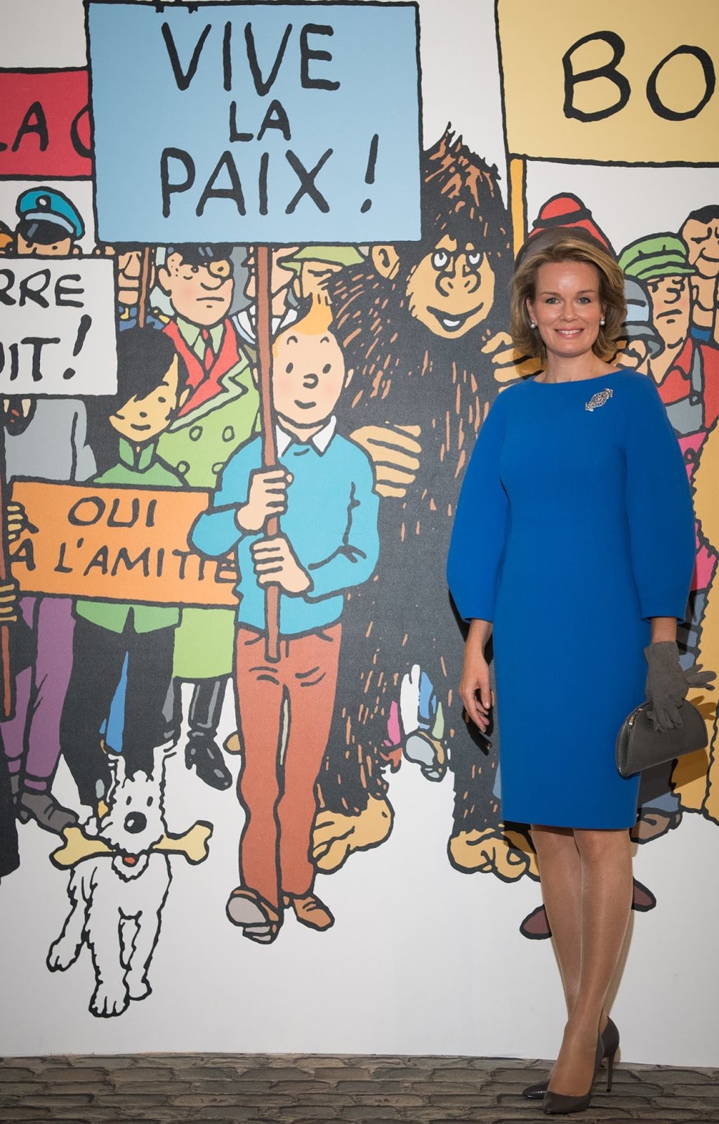 Queen Mathilde: Expo: Magritte & Hergé