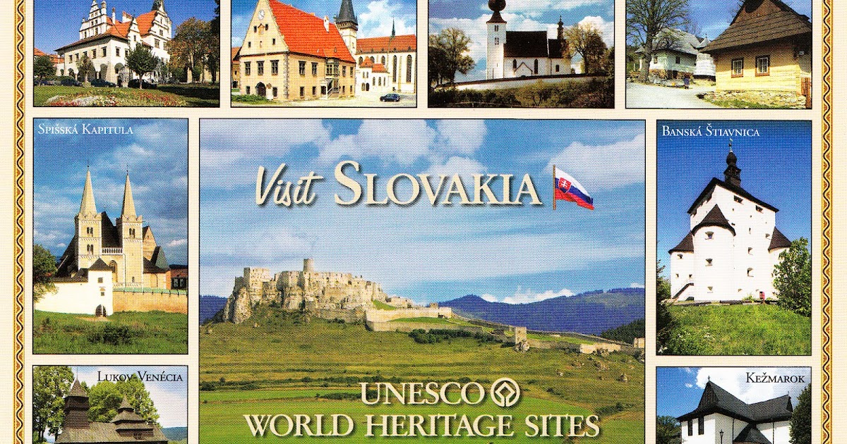 My postcard and stamp week: Slovakia: UNESCO World Heritage Sites