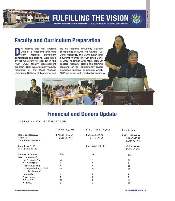 Filipino Adventist Network: AUP COM Update: July 10, 2013