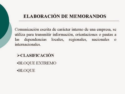 Comunicación interna en las empresas: MEMORÁNDUM (MEMORANDO)
