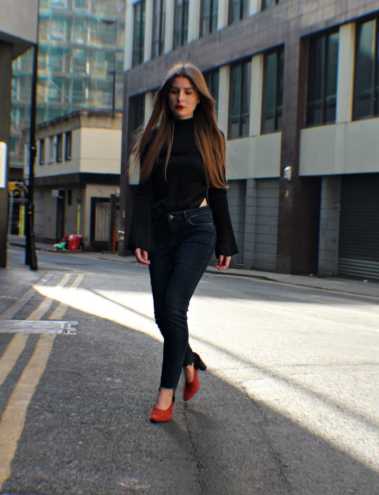 Outfit: Bell Sleeves and Raw Hems | Style Trunk