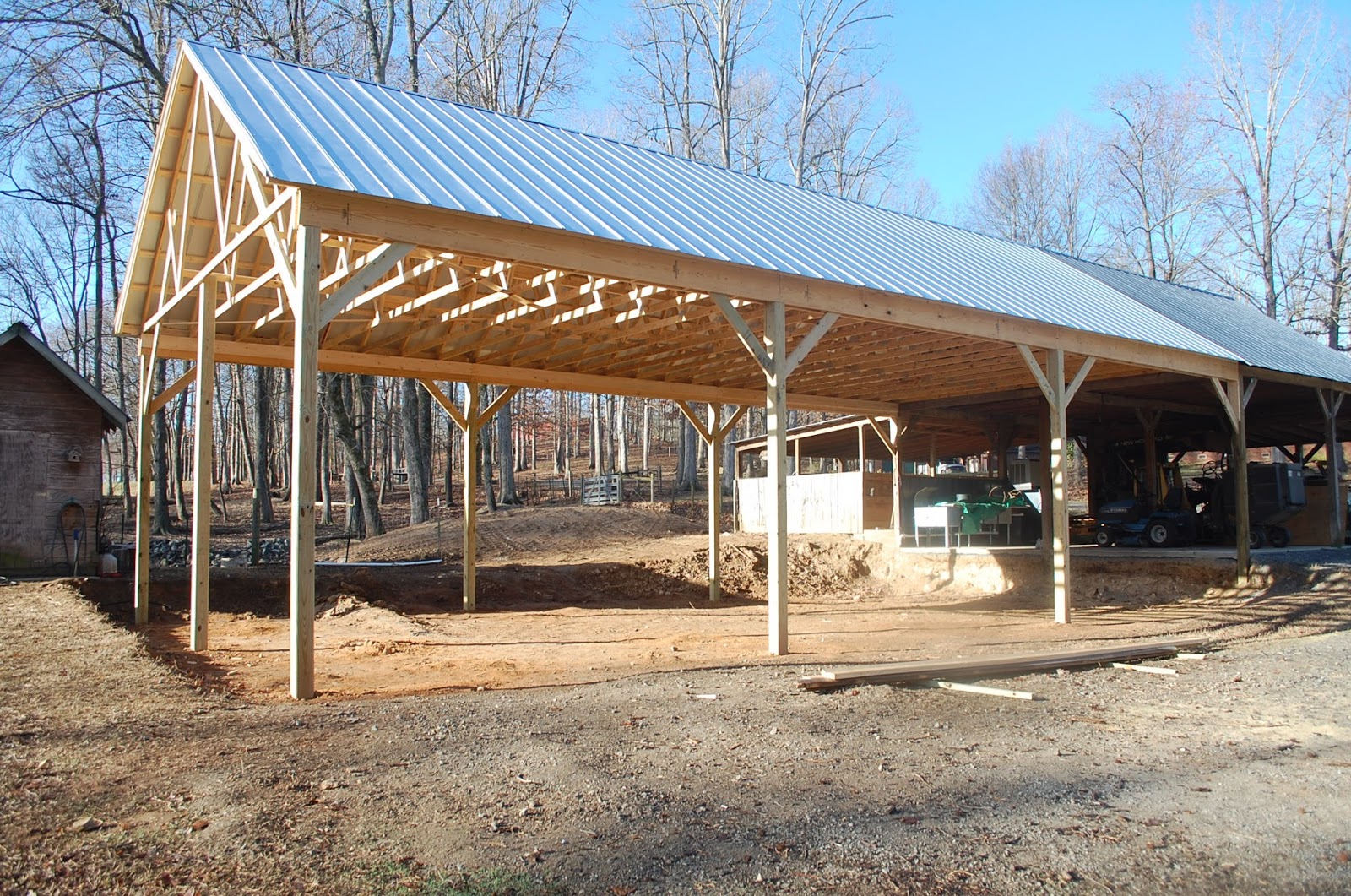 Life on the Homestead: Tractor Shed Complete!