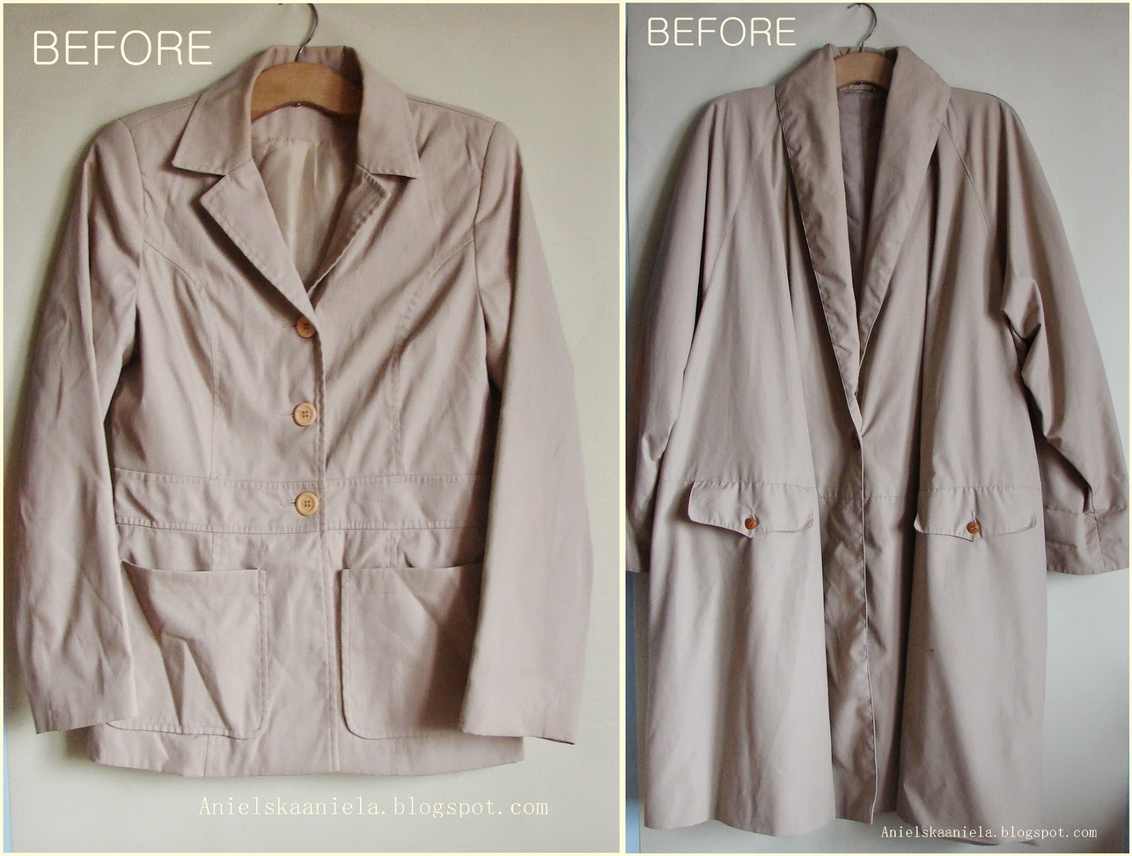 Refashion Co-op: DIY TRENCH COAT REFASHION