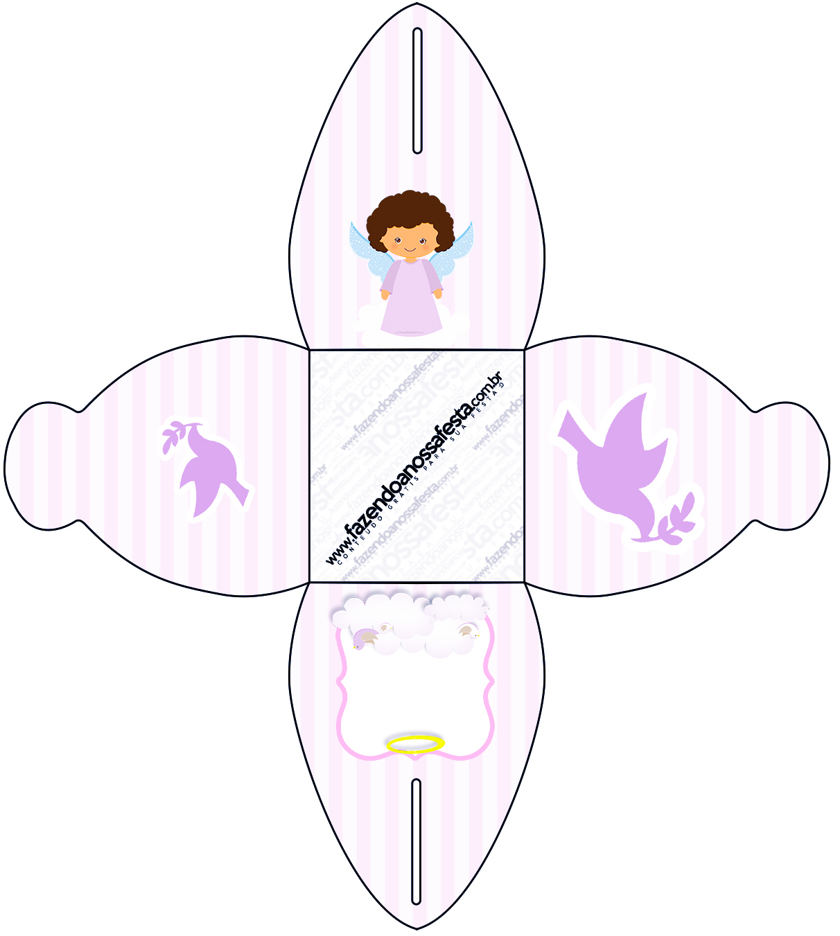 Brunette Angel Girl: Free Printable Boxes. - Oh My Baby!