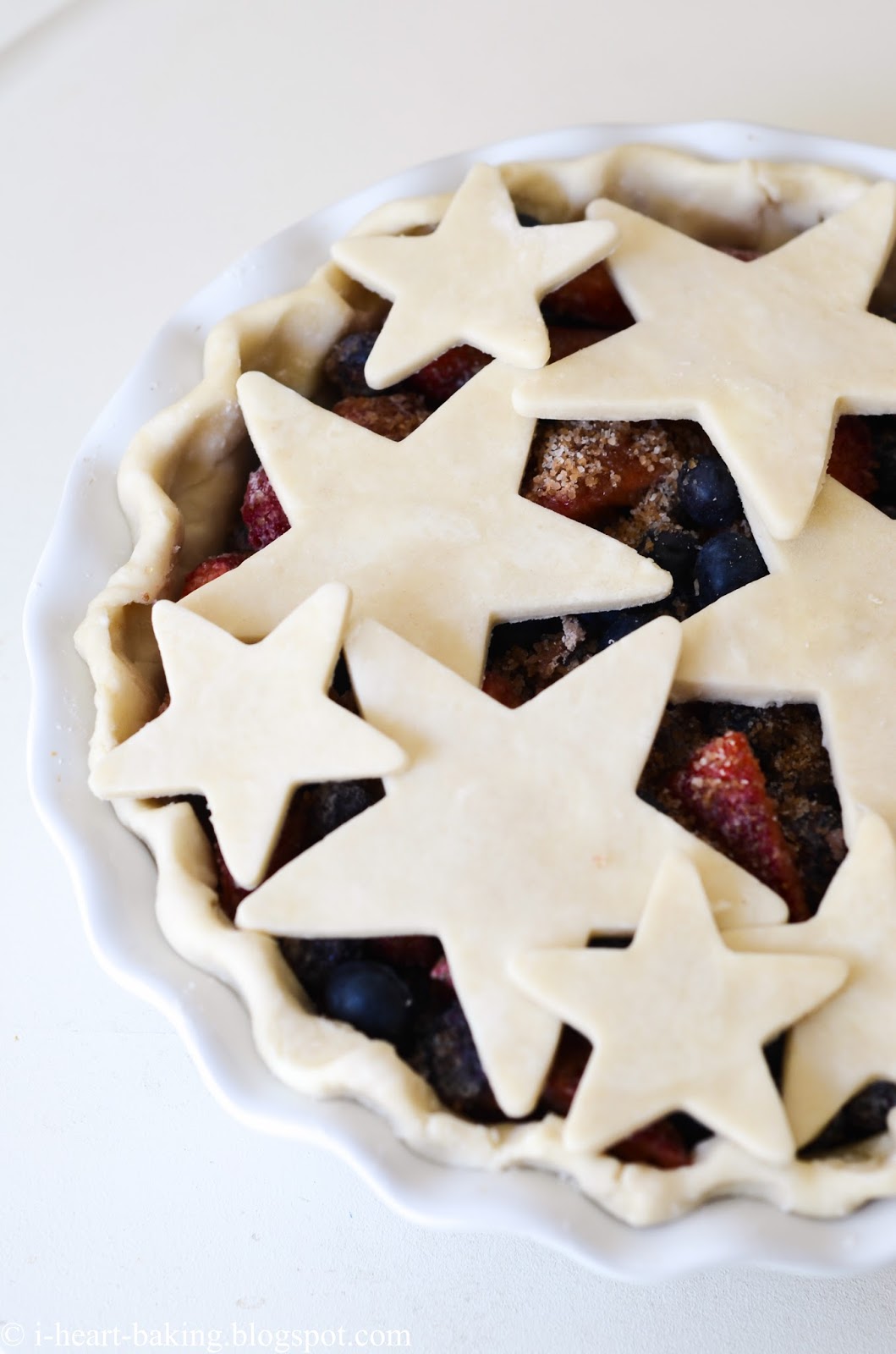 i heart baking!: red white and blue star pie for july fourth