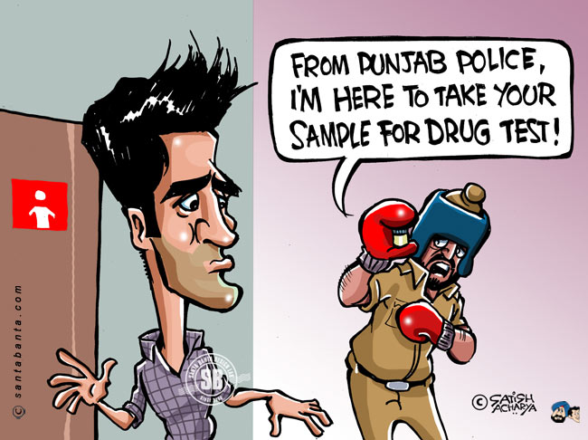 05-04-2013 Santa Banta : Satish Acharya Cartoon | Cartoons & Cartoonists