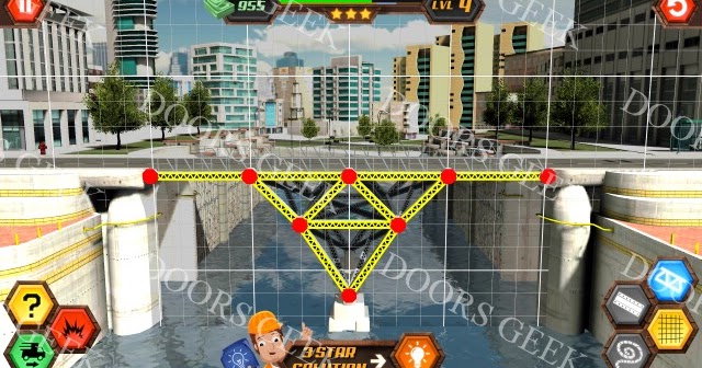 Bridge Construction Simulator [Hard] Level 4 ~ Doors Geek