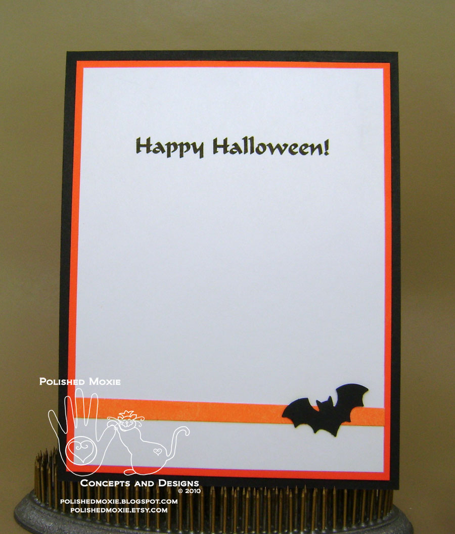 Handmade Bats Halloween Card and Nature's Whirlpool Resort | Polished ...