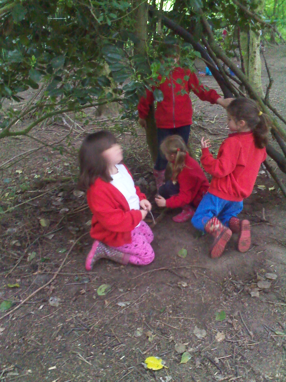 Wheelock Primary School: Our den by Ashley, Meabh and Phoebe in Year 1