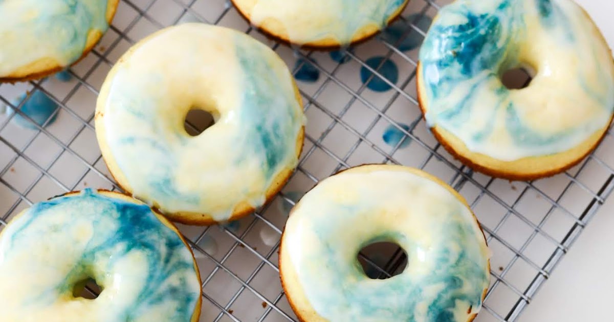 i heart baking!: marble glazed donuts