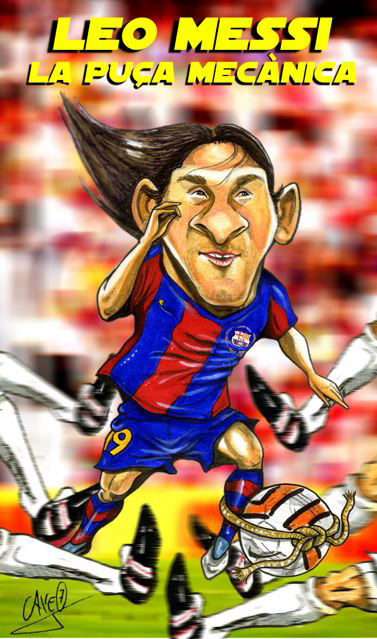 11 EAGLE: Lionel Messi fun cartoon