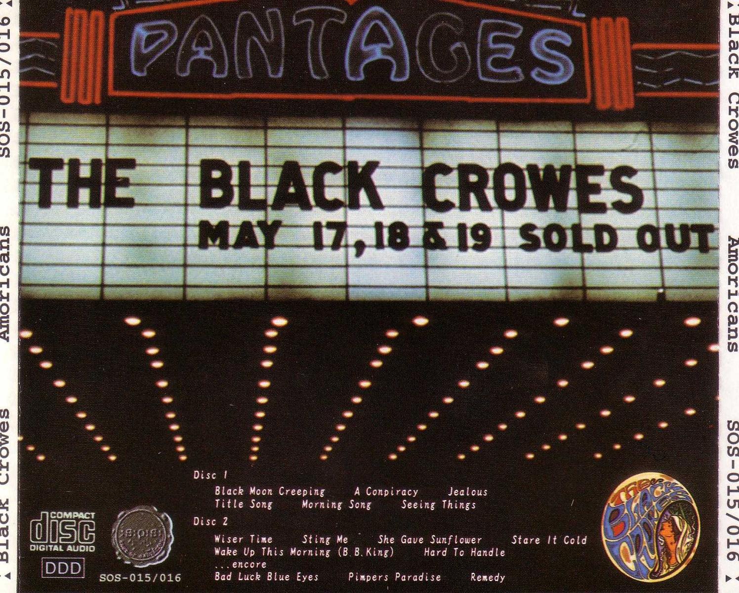 FRESH & ALIVE! - En Vivo Y En Directo.: The Black Crowes-Live in Los ...
