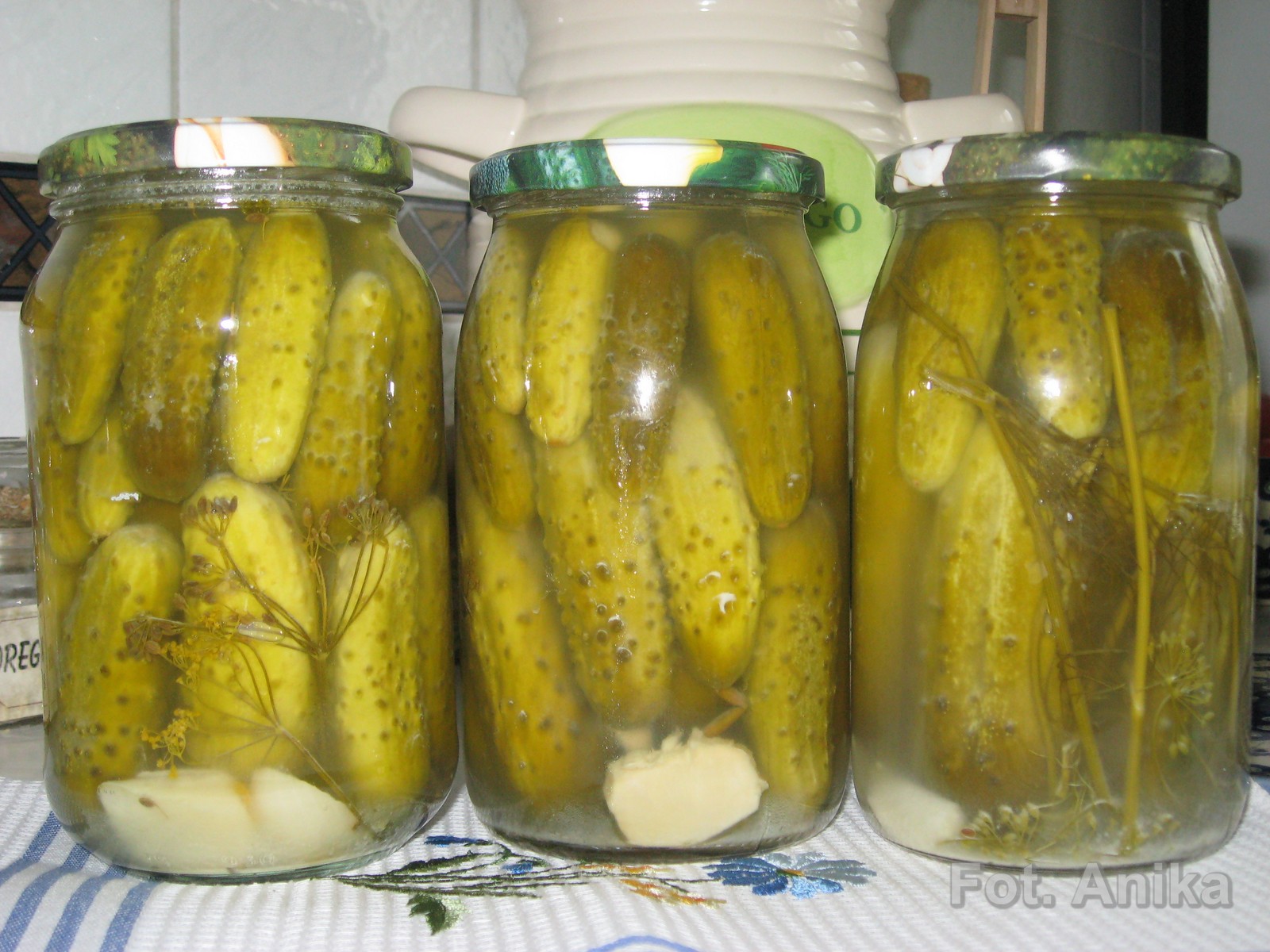 Domowa kuchnia Aniki: Ogórki kiszone na zimę