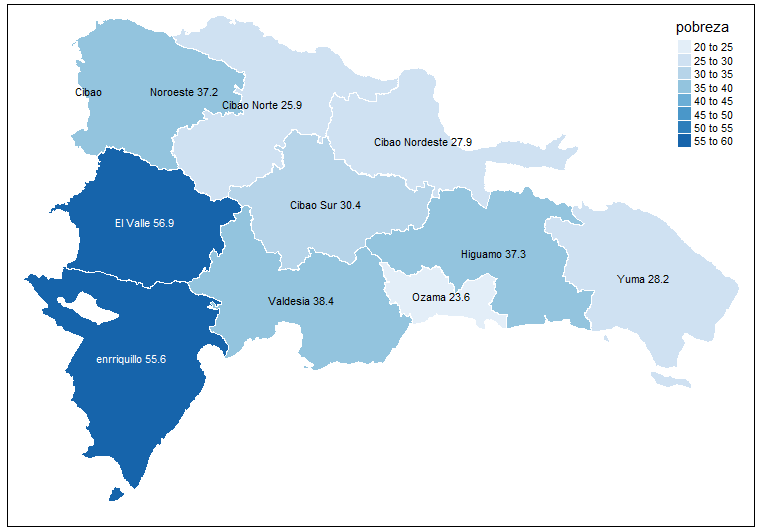 Economía Aplicada: 5 pasos para crear mapas de República Dominicana en R