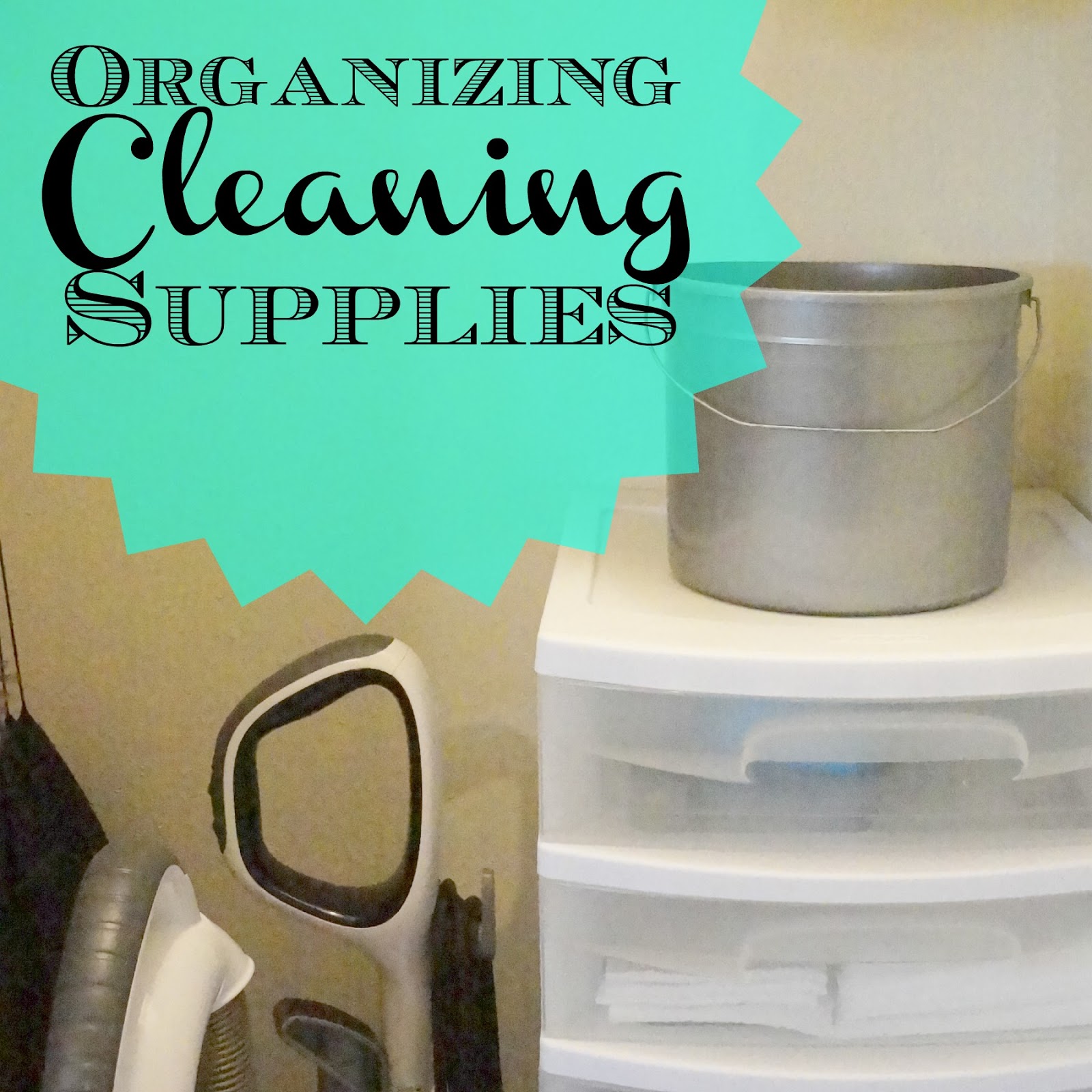 Our Gilded Abode: Organizing Cleaning Supplies