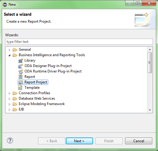 Java Programming: Creating Parameterised Report in eclipse