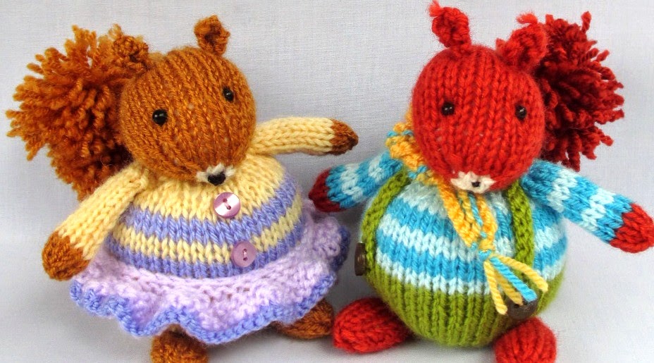 Flutterby Patch: Squirrel knitting patterns
