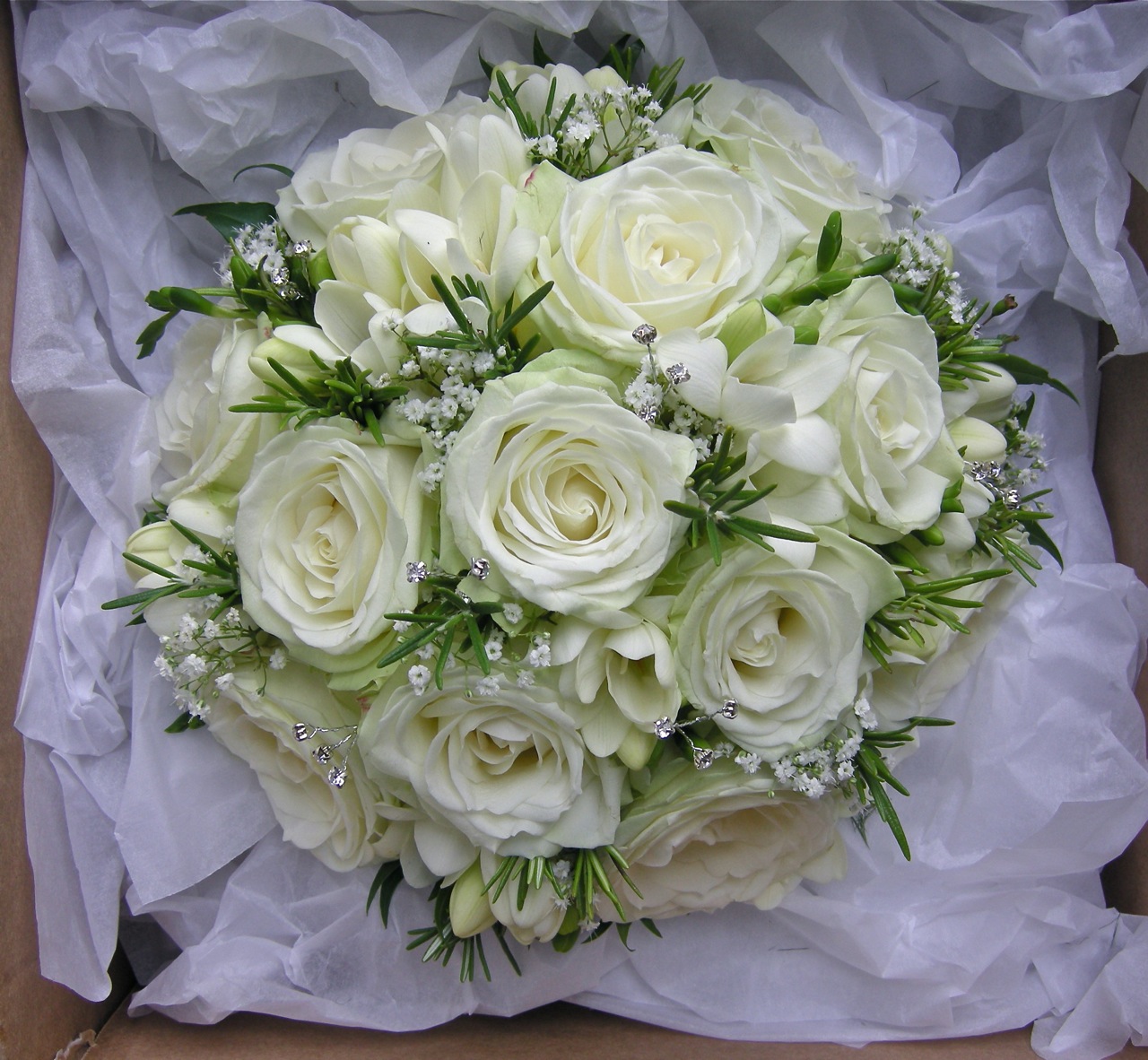 Wedding Flowers Blog: Emma's green and white wedding flowers, Burley Manor