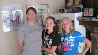 FAMILY GAZETTE: Mike Lynch, daughter Maddie and her friend Emma