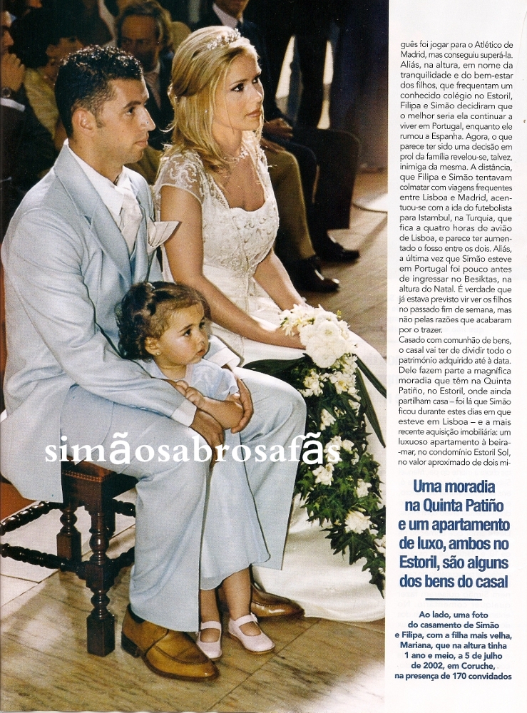 Simão Sabrosa, eterno número 20: Rumores: Filipa e Simão em processo de ...