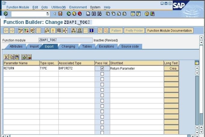 How to Create BAPI in SAP ABAP