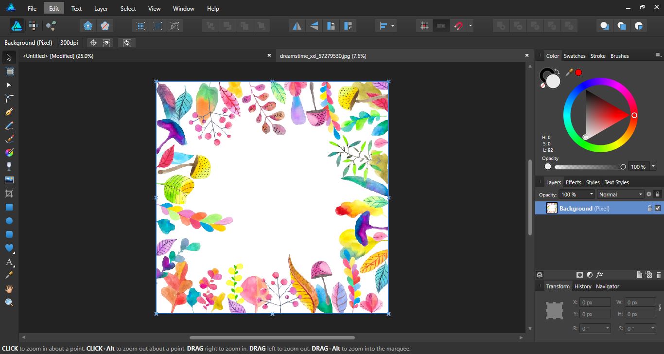 Artistic and Frame text in Affinity designer | Design Bundles