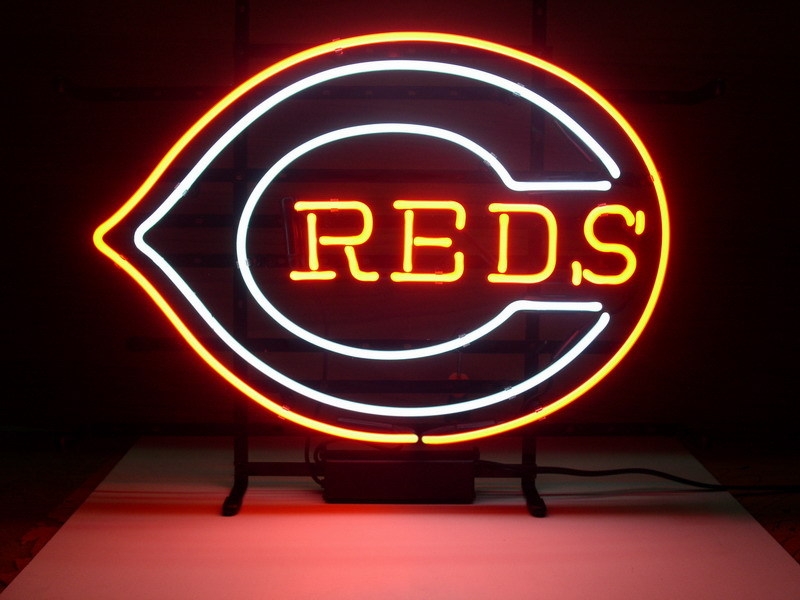 Wiki Neon Sign Blog: MLB CINCINNATI REDS Baseball Neon Sign 17" x 12"