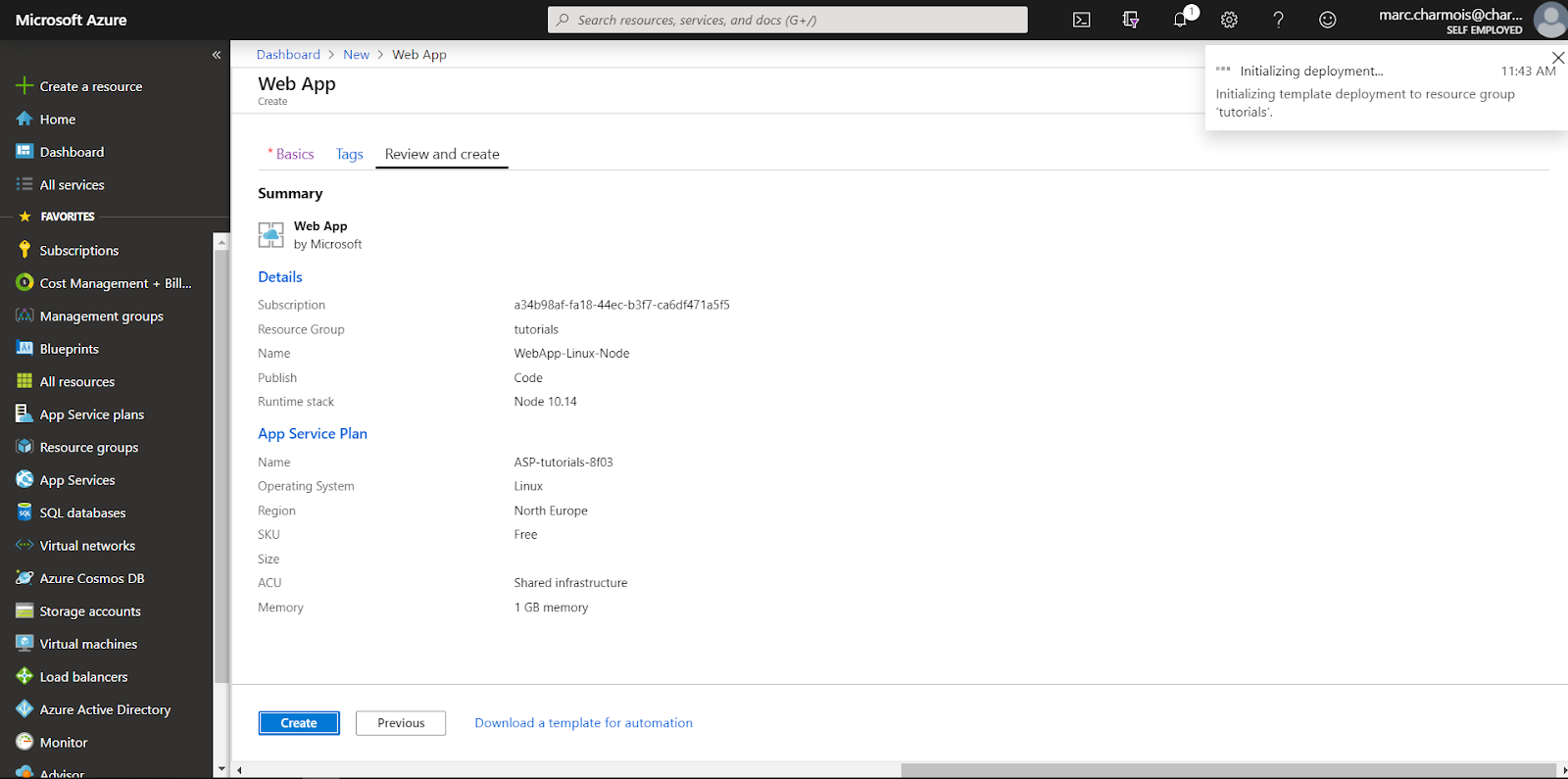 Azure & Co: Build a Node.js application and deploy it (git push) to an ... Azure & Co: Build a Node.js application and deploy it (git push) to an ...