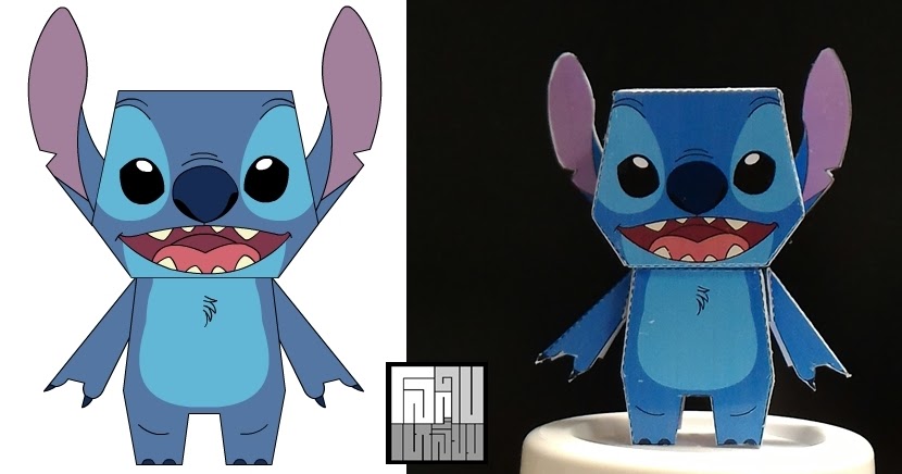 Paper model โลกใบเหลี่ยม: Stitch : cute paper toy