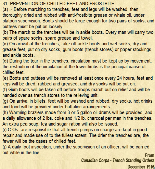 Roads to the Great War: Trench Foot