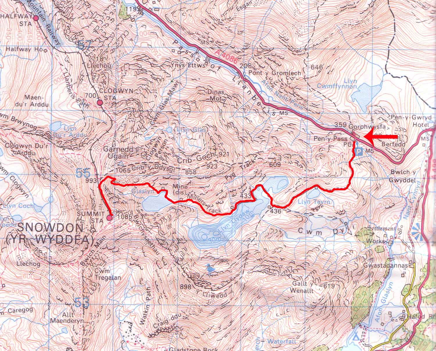Moving Our Mountains !!!: 3 Peaks the Route.